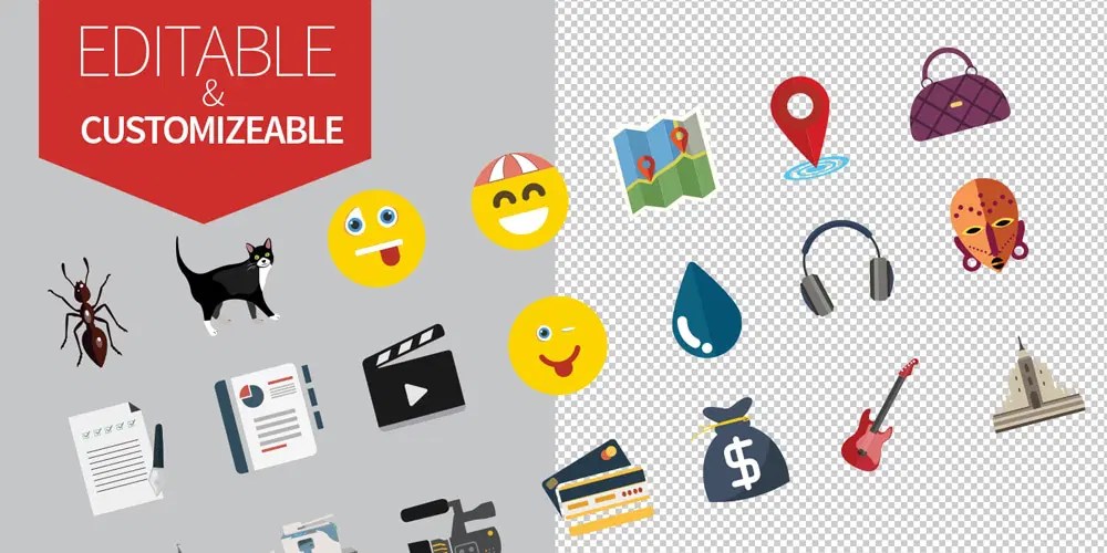 50 Latest Flat Vector Icons Ai Eps Svg Css Author