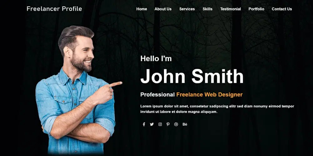 Free Bootstrap Portfolio Templates Css Author