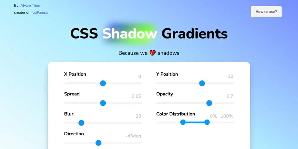 Amazing Css Shadow Generator Tools Online Yes Web Designs
