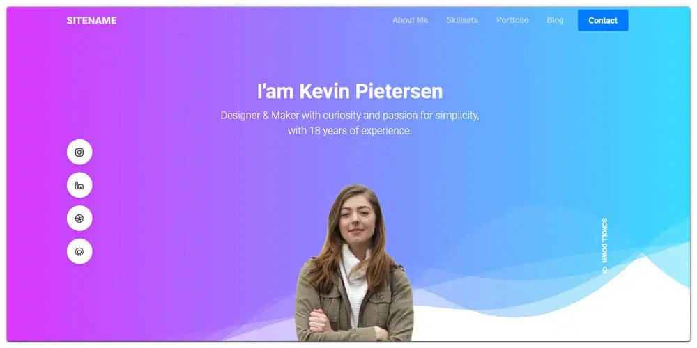 Free Bootstrap Portfolio Templates Css Author