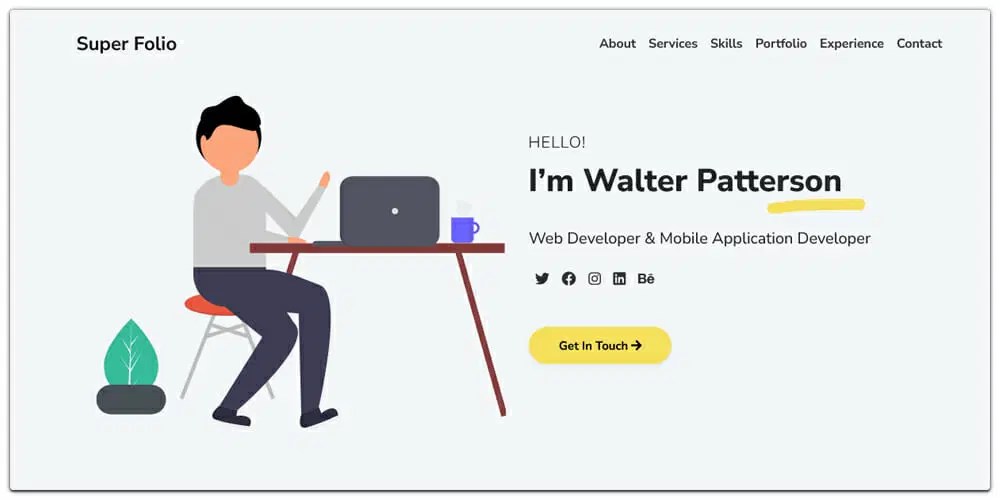Free Bootstrap Portfolio Templates Css Author