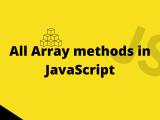 Learn All The Array Methods In Javascript Devdojo