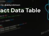 React Data Table Devdojo