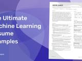 5 Machine Learning Resume Examples Guide For 2023