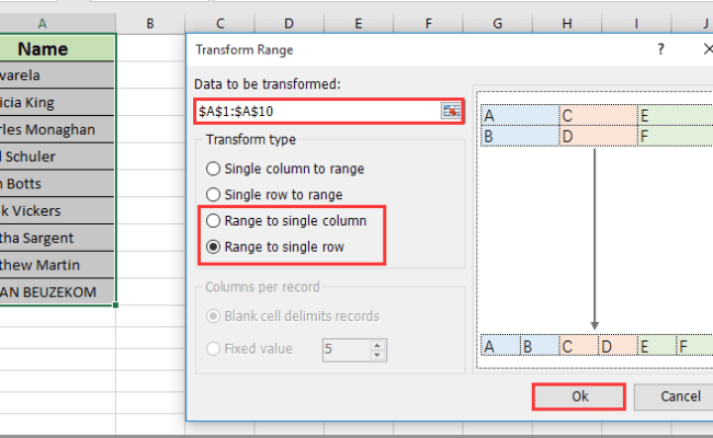 How To Convert Horizontal List To Vertical List In Excel Otosection How To Convert Horizontal List To Vertical List In Excel Otosection