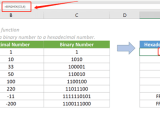 Excel Bin2hex Function