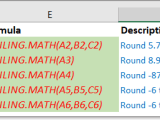 Excel Ceiling Math Function