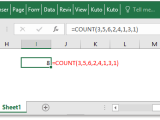 Excel Count Function