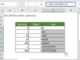 How To Use The Excel Dec2hex Function