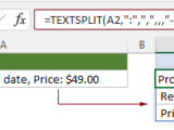 Excel Textsplit Function