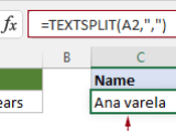 Excel Textsplit Function