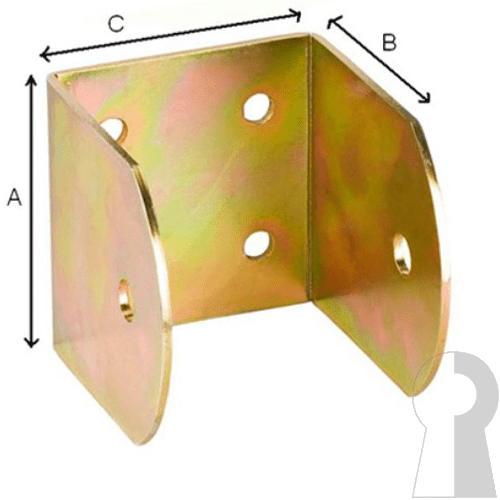 STAFFE PER PERGOLE TRAVI 90x95x100 758AT - Ferramenta Rudi