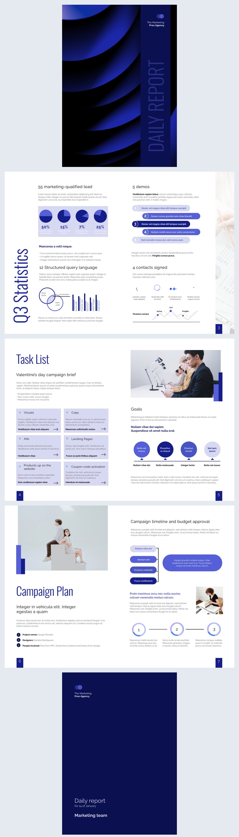 Professional Daily Report Template Flipsnack