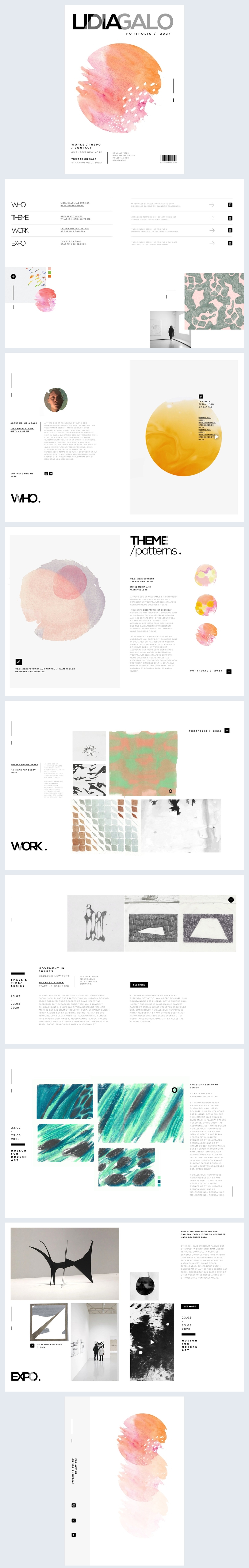 Free Editable Interactive Art Portfolio Template Flipsnack