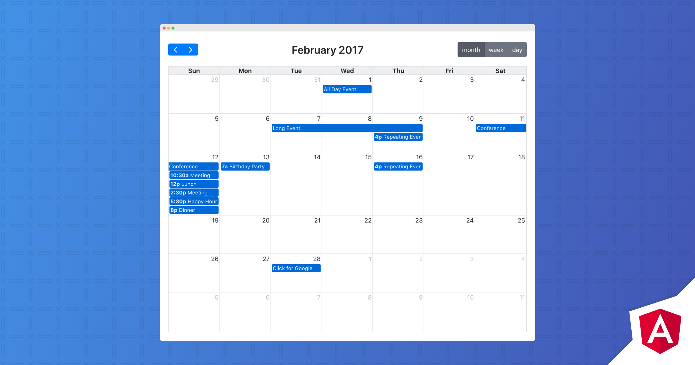 Angular Fullcalendar