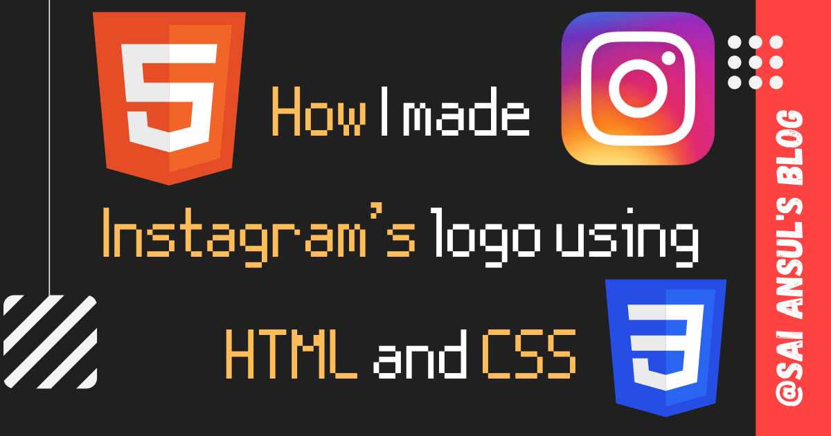 How I Made Instagram S Logo Using Html And Cssрџљђ