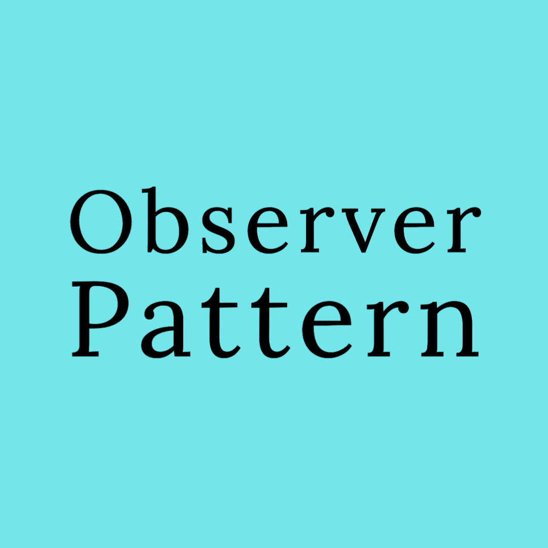 Design Patterns Observer Pattern