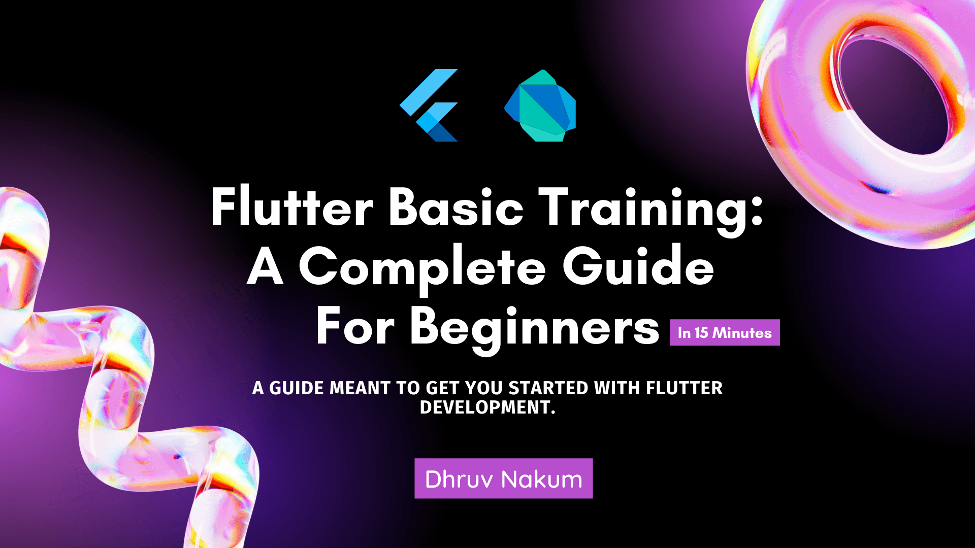 Flutter Basic Training A Complete Guide For Beginners