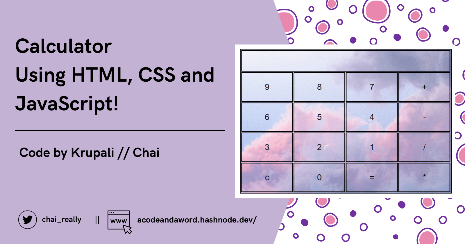 Build A Calculator Using Html Css And Javascript