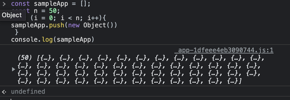 Javascript Create Empty Array