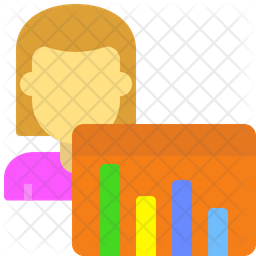 Presentation Decrease Graph Icon In Black And White Color 24470537 - Download Perfect Mountain Art | Ultra HD