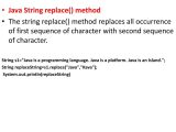 Java String Replace Codebrideplus