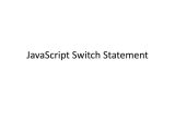 Javascript Switch Codebrideplus