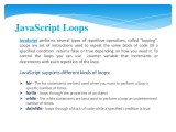 Javascript Loops Codebrideplus