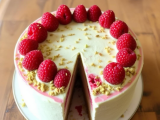 Pistachio And Raspberry Mousse Cake