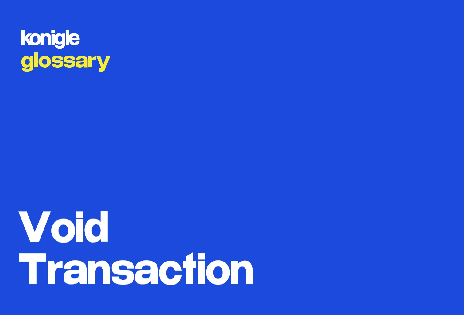 Void Transaction
