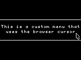 Cursor Menu