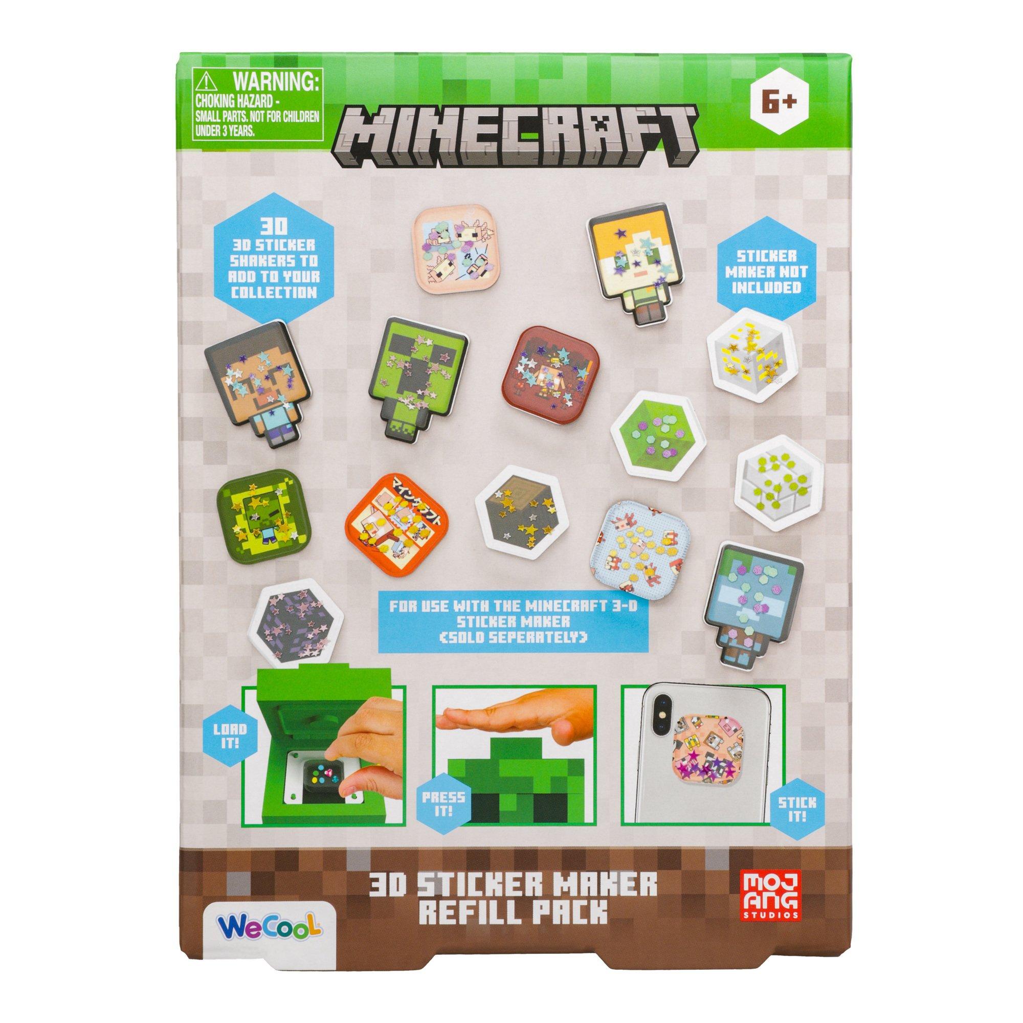 Minecraft 3d Sticker Maker Refill Pack Sports Direct