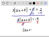 Solve Absolute Value Equations Example 2 Numerade