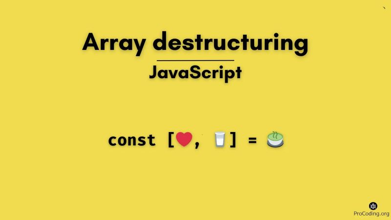 Exploring The Javascript Array Destructuring - Premium Dark Art Gallery - Ultra HD