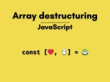 Array Destructuring In Javascript Procoding