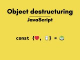 Object Destructuring In Javascript Procoding