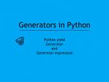 Generators In Python How To Use Generators And Yield In Python Procoding