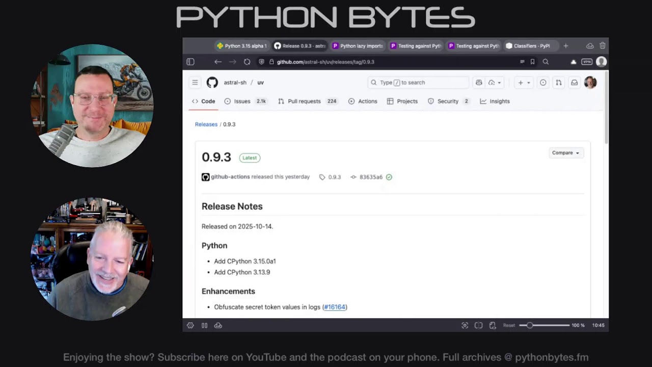 Episode 453 Python Python Bytes Podcast