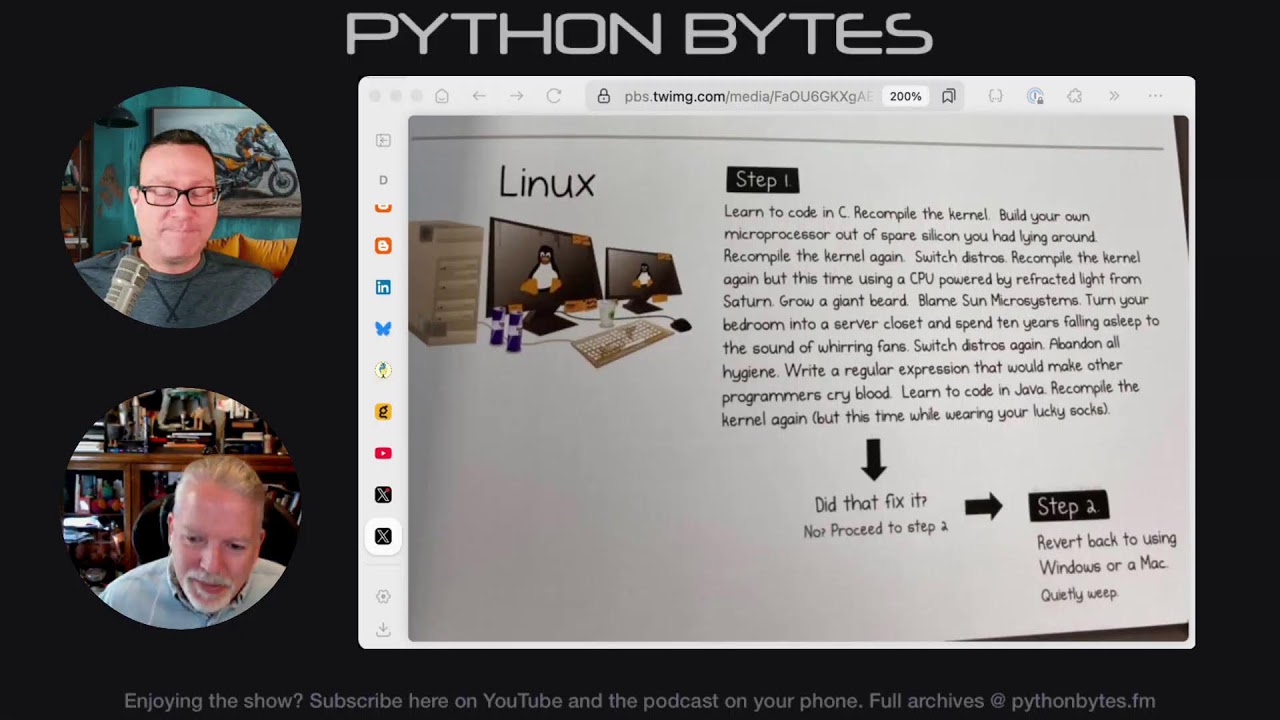 Episode 432 How To Fix Your Computer Python Bytes Podcast