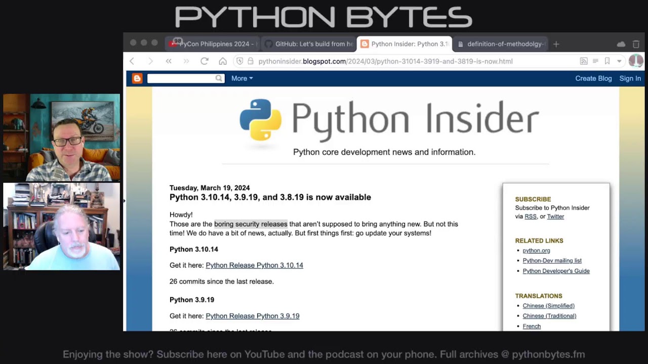 Episode 377 A Dramatic Episode Python Bytes Podcast