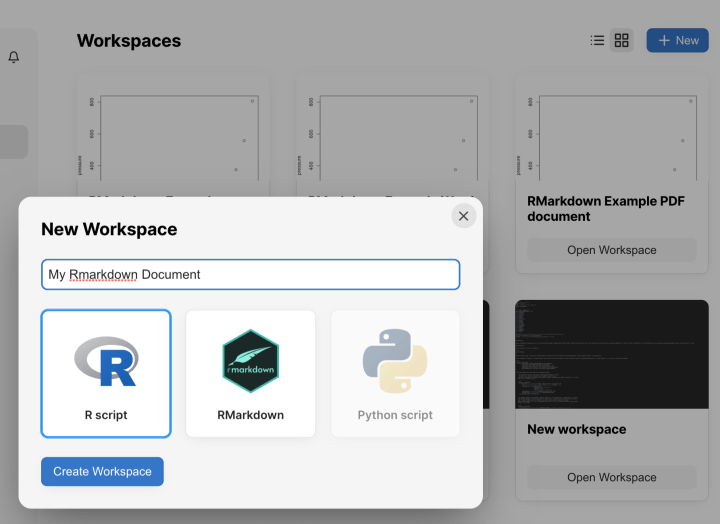 Create And Preview Rmarkdown Documents With Qbit Workspace R Craft