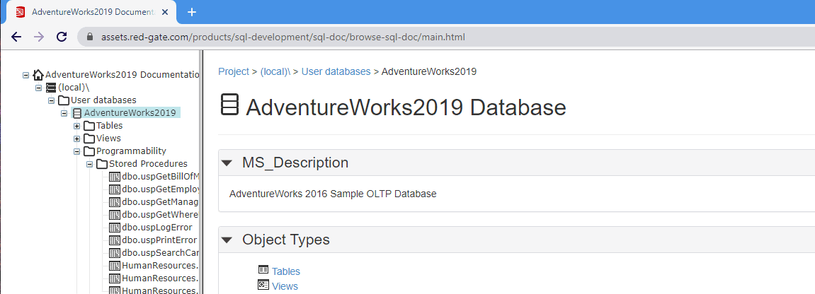 Database Documentation Generator For Sql Server Sql Doc