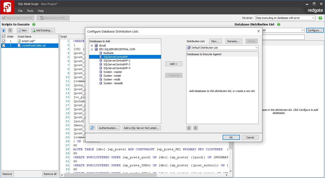 Sql Multi Script One Click Script Execution On Multiple Sql Servers