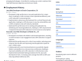 Java Web Developer Resume Examples And Templates Resumecat