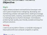 Top 16 Python Developer Resume Objective Examples