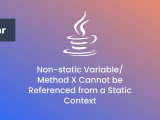 Java Error Cannot Referenced Static Context