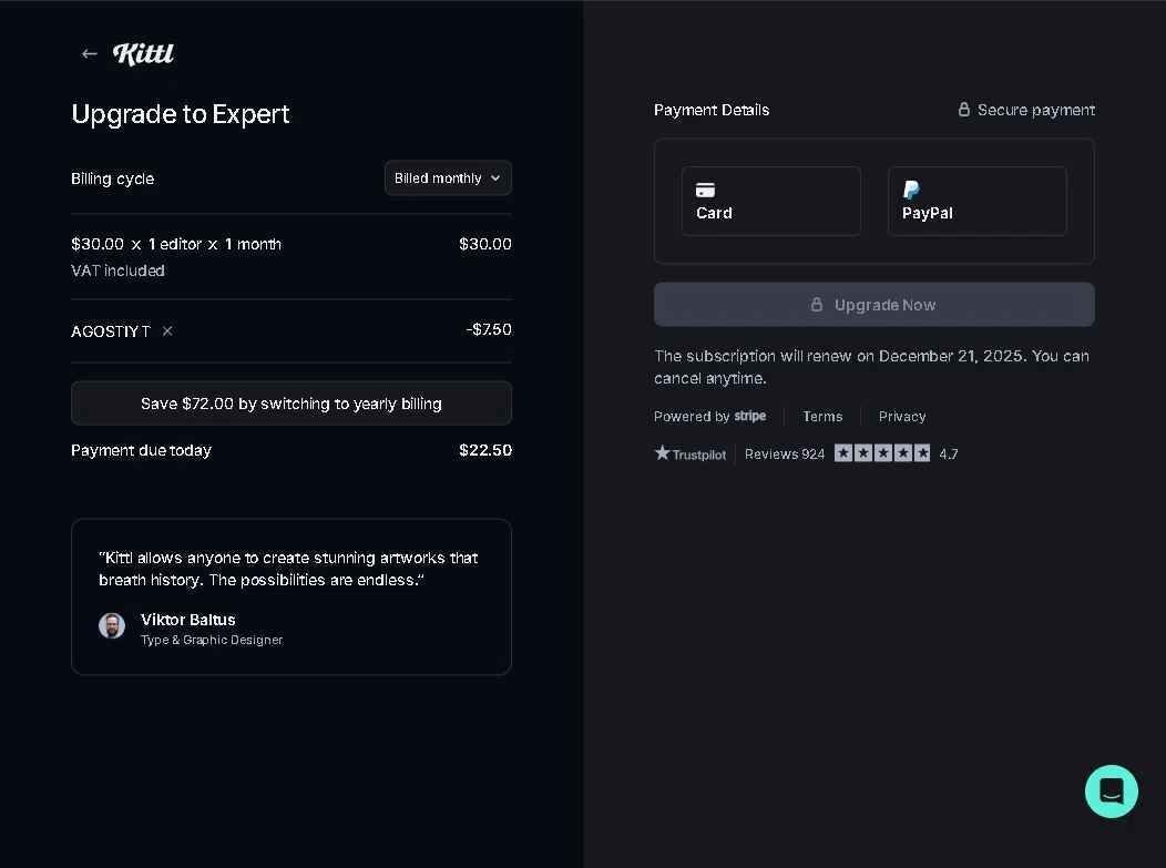 Kittl Promo Codes 40 Off 32 Verified Dec 2025