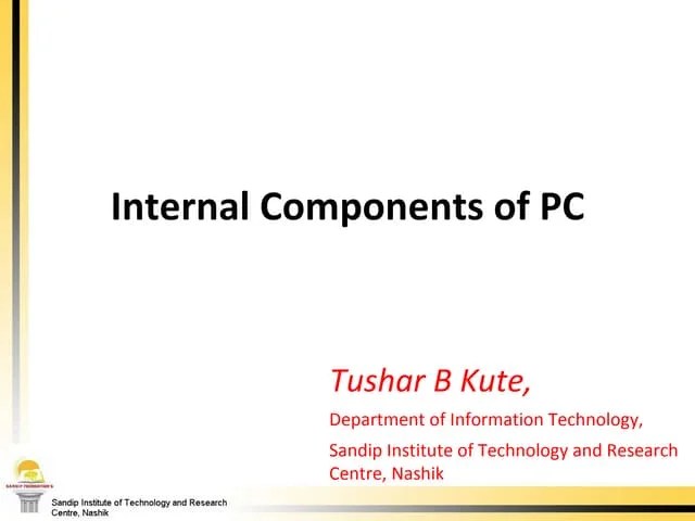 The Computer Motherboard And Its Components Pptx
