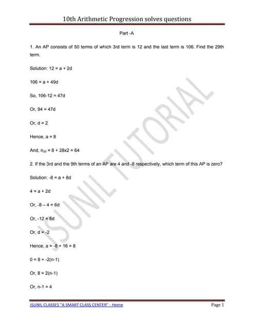 Arithmetic Sequence Real Life Problems Pdf