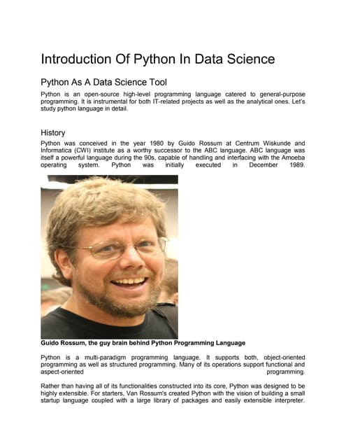 Introduction To Python Programming1 Pptx